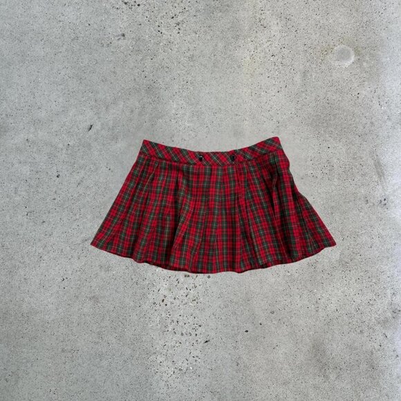 Escante | Skirts | Vintage Plaid Micro Mini Skirt | Poshmark